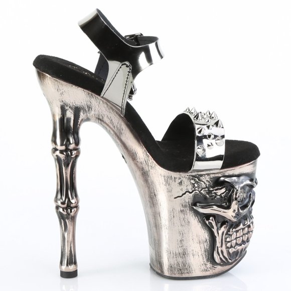 Shoes | Gothic Light Up Skull Platform High Heel Shoes | Poshmark